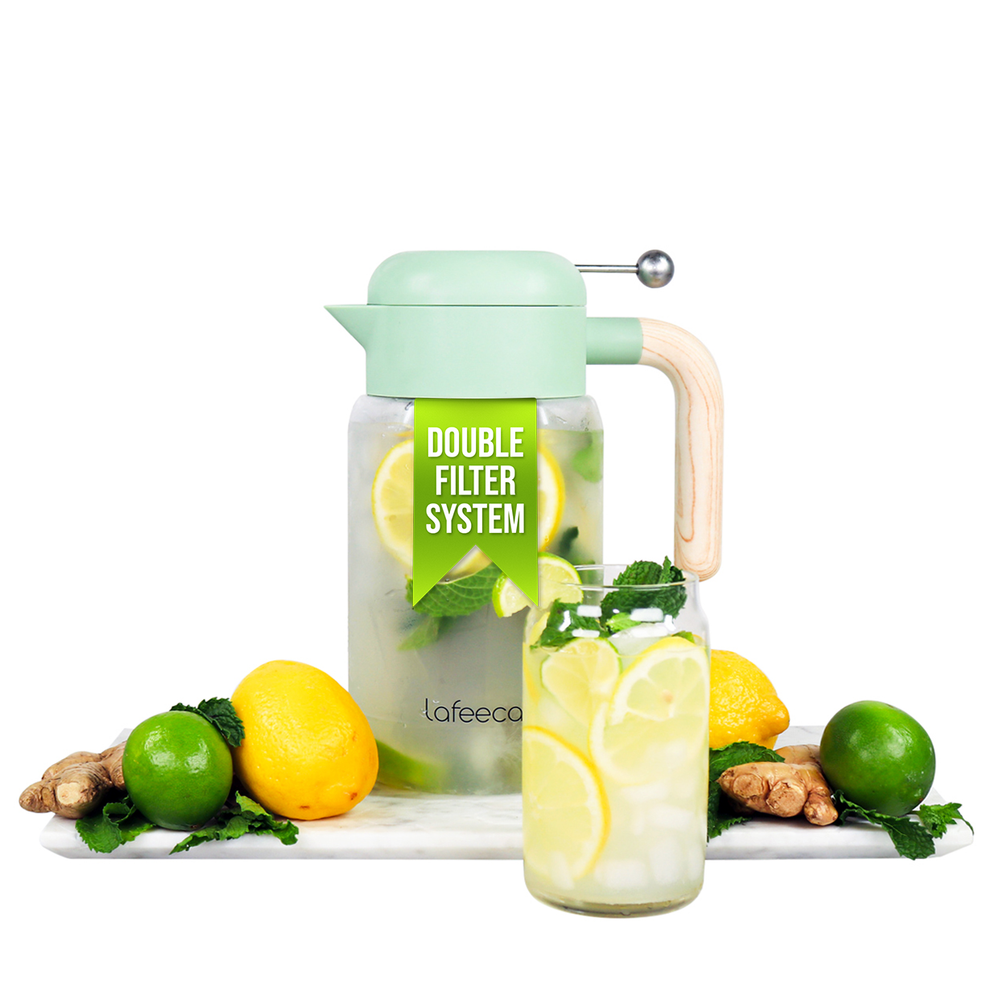 Lafeeca Cold Brew Coffee and Tea Maker - Premium Stainless Filter